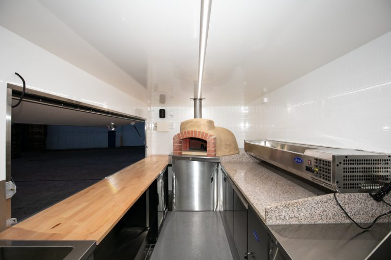 Antico Pizza | Custom Built Woodfire Pizza Truck - Van Demons Vans